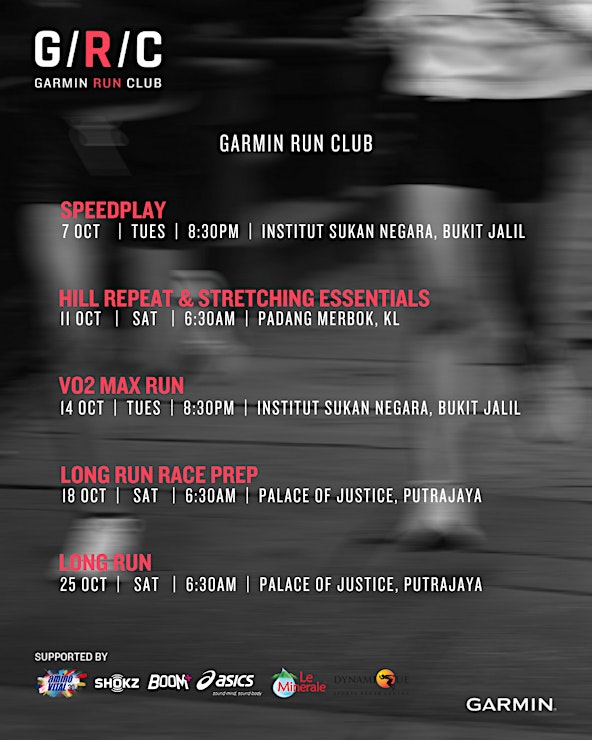 Garmin Run Club October sessions - Golf Malaysia 2026